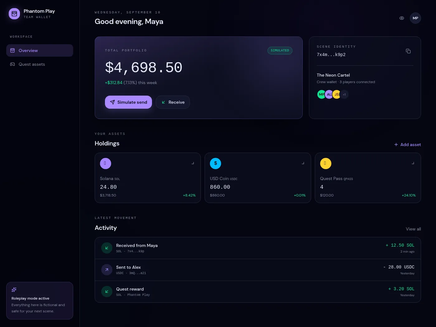 Phantom Play Wallet