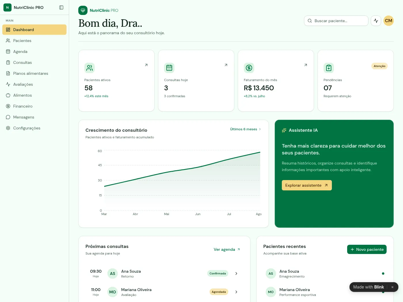NutriClinic PRO SaaS