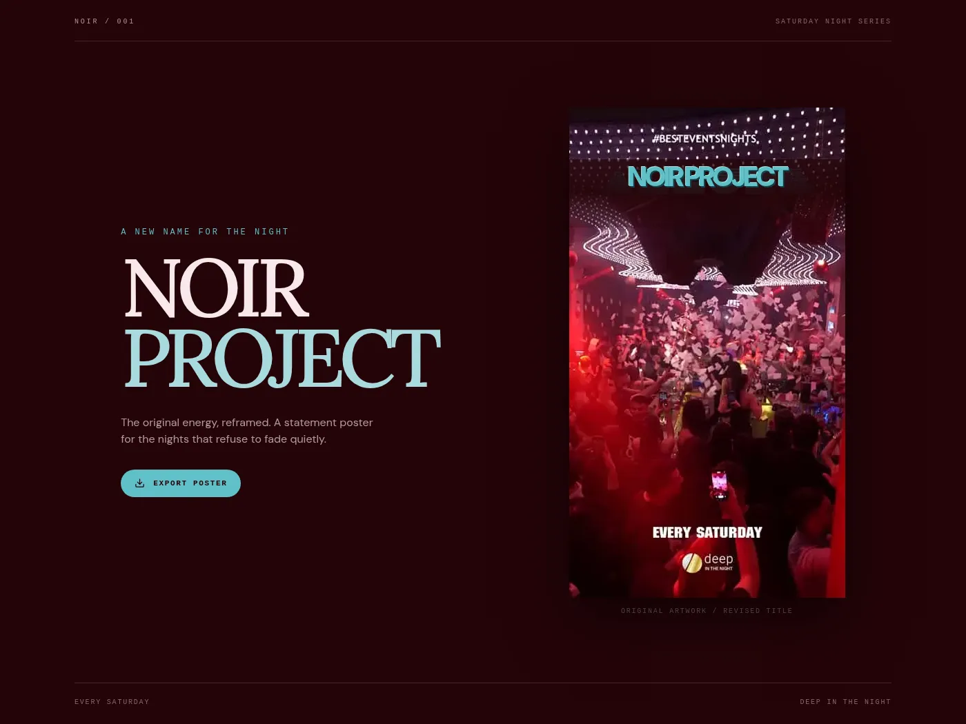 NOIR Project Poster