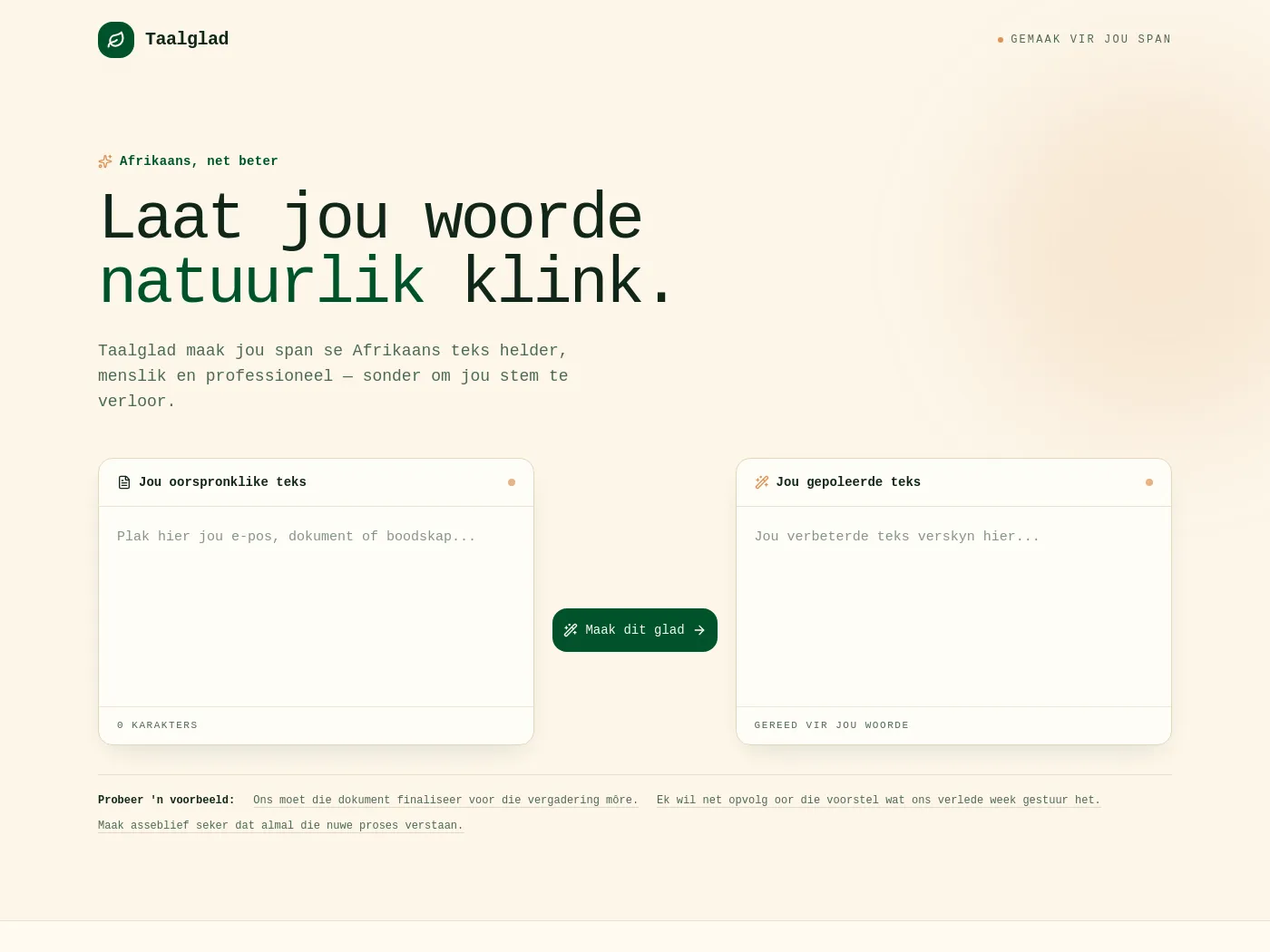 Afrikaans Text Polisher