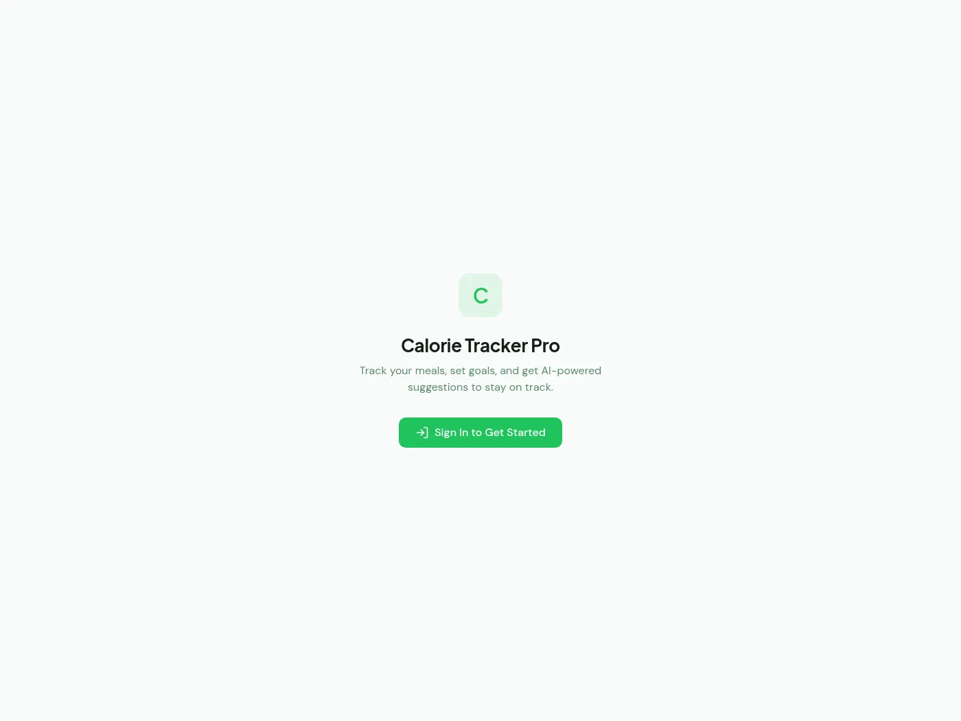 Calorie Tracker Pro