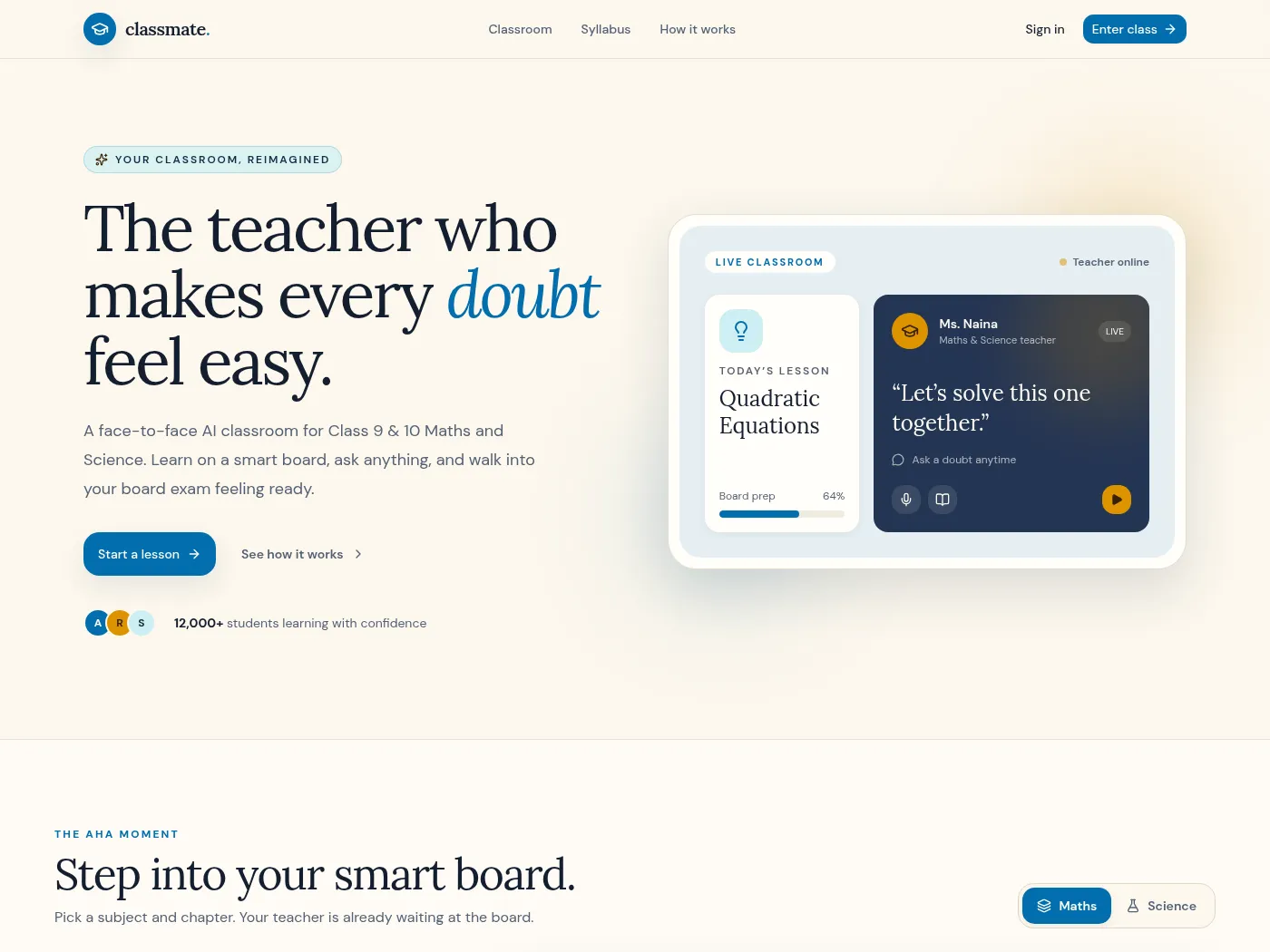 AI Classmate for Boards