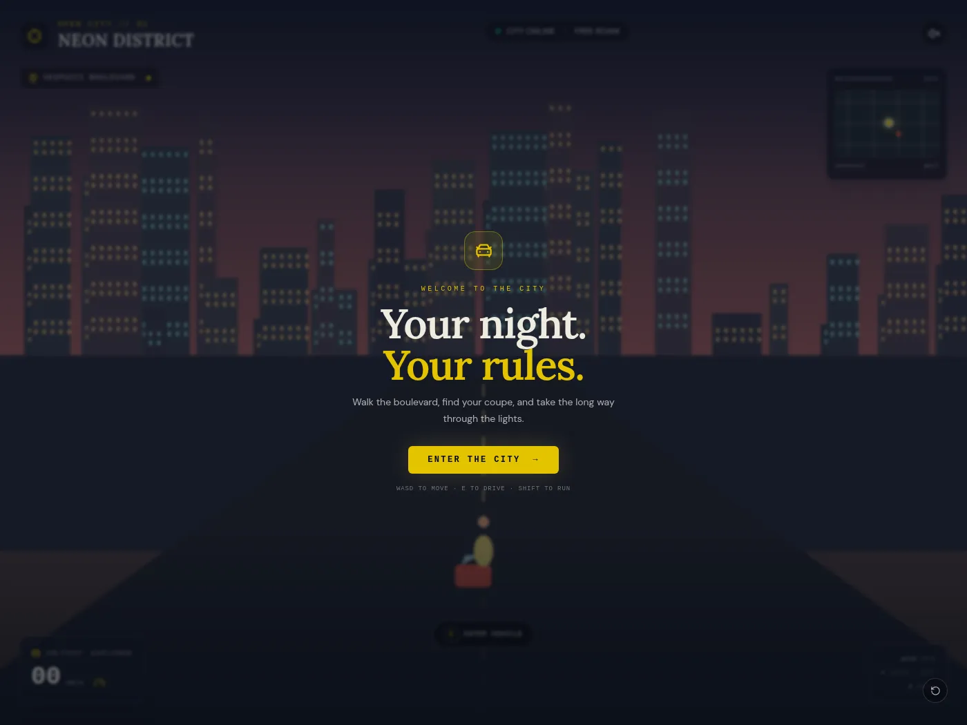 GTA Cityscape Browser Game