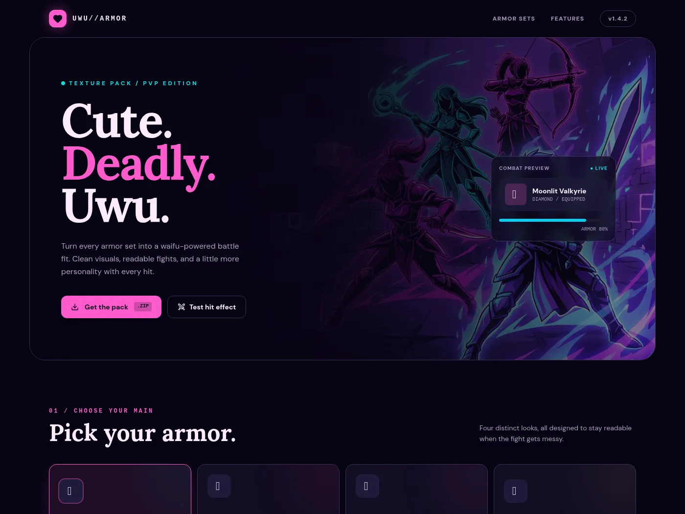 Waifu Armor PvP Textures