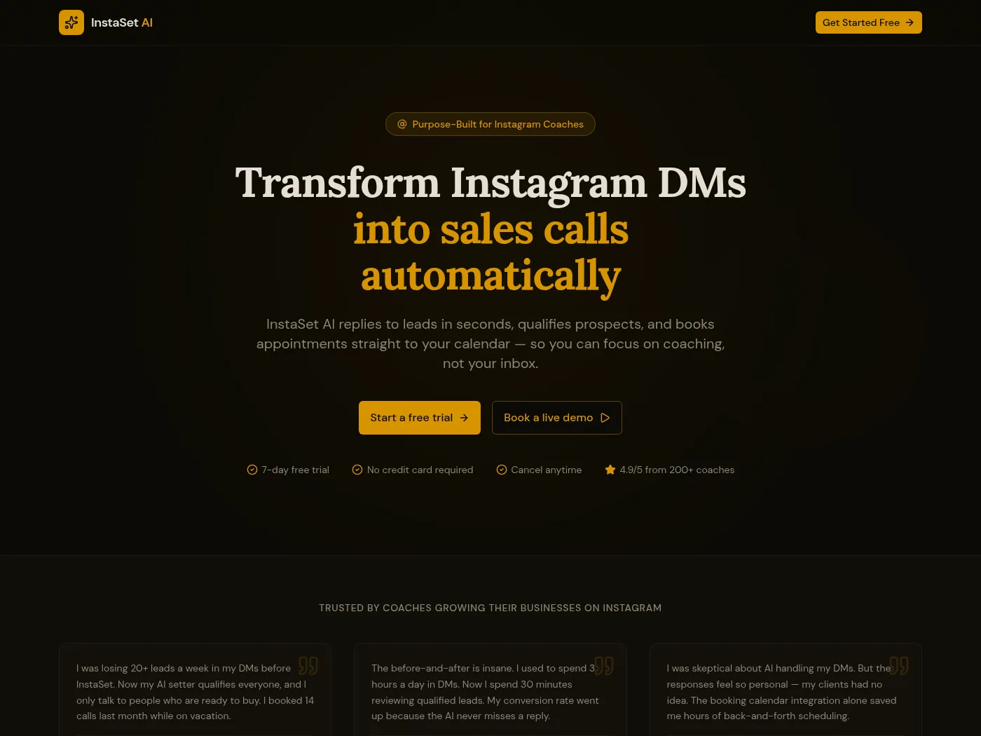 InstaSet AI Platform