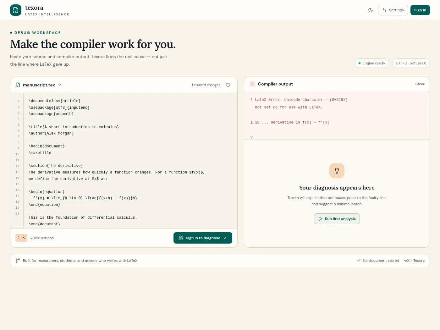 LaTeX AI Assistant