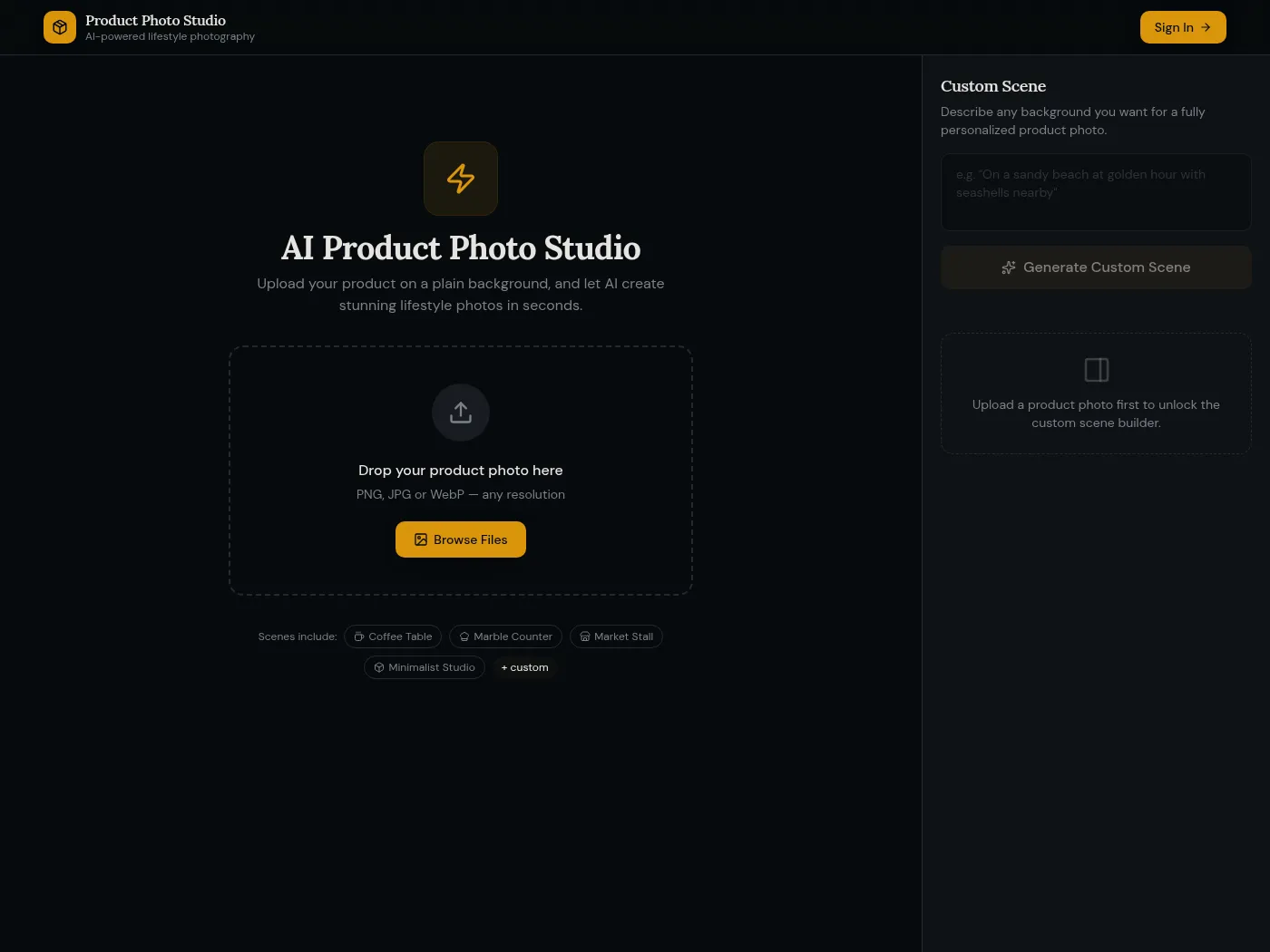 AI Product Photo Studio