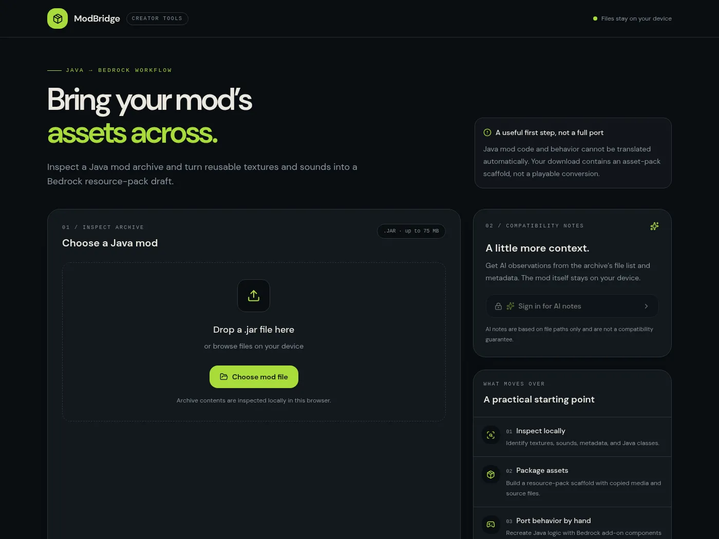 AI Mod Converter
