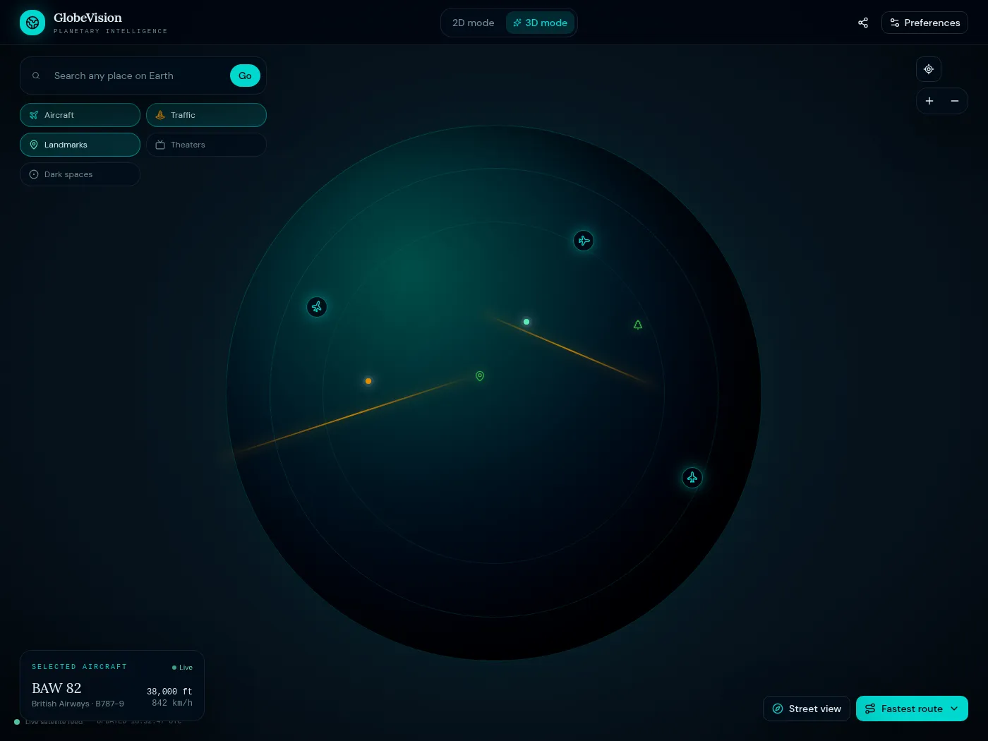 GlobeVision Map Explorer
