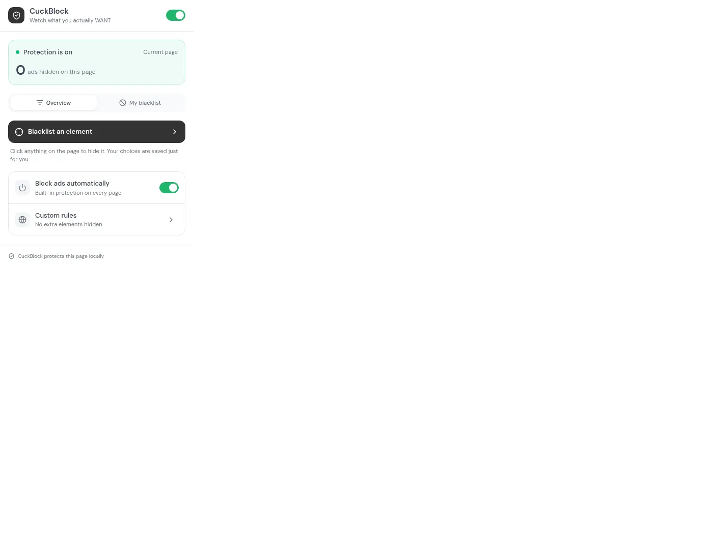 Smart Custom Ad Blocker