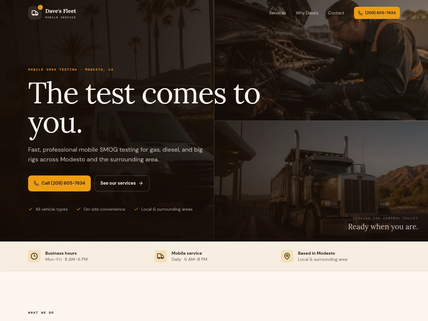Dave's Fleet Service Site