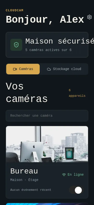 CloudCam Control App