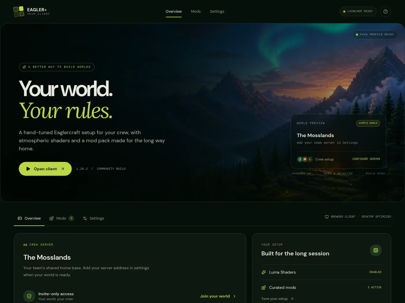 Eaglercraft Plus Web Client