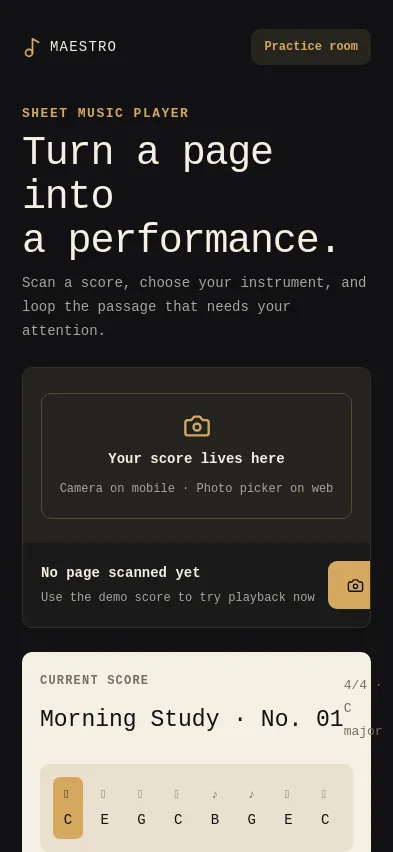 Sheet Music Maestro