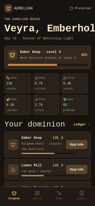 Kingdom Saga Strategy Game