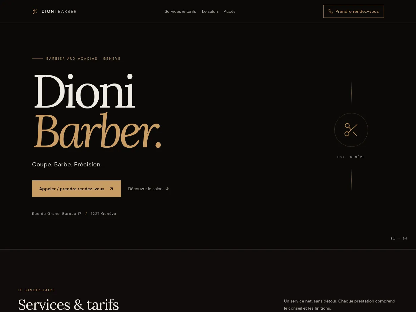 Dioni Barber Site