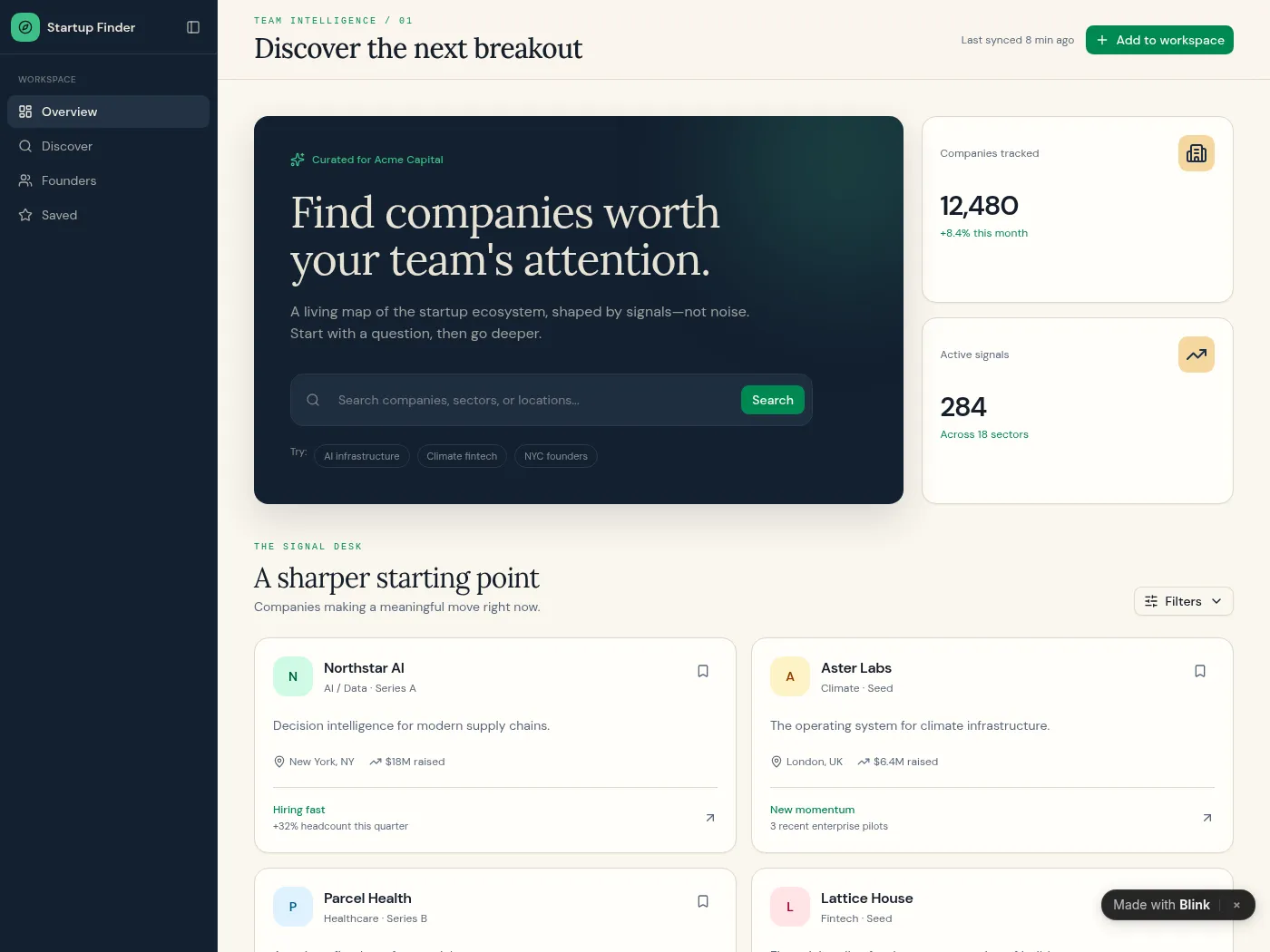 Startup Finder Pro
