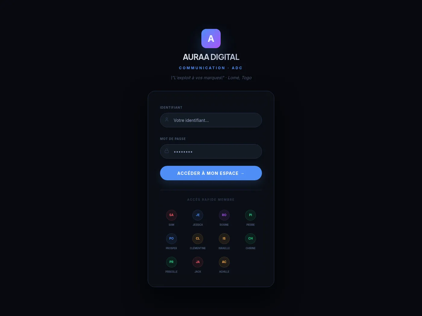 AURAA Digital Admin Portal