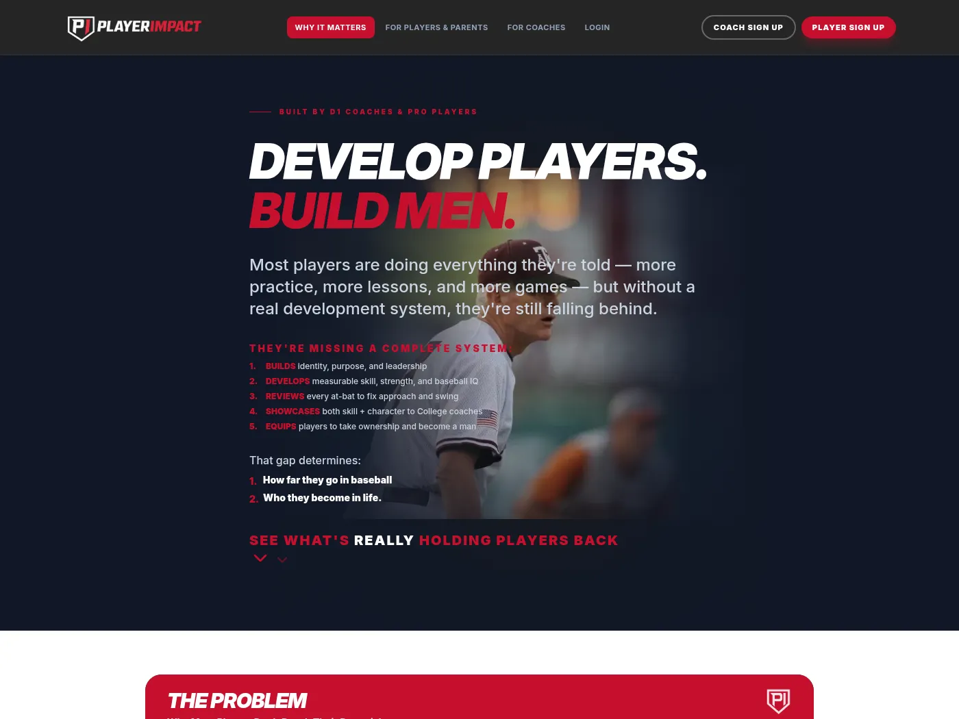 PlayerIMPACT Web MVP