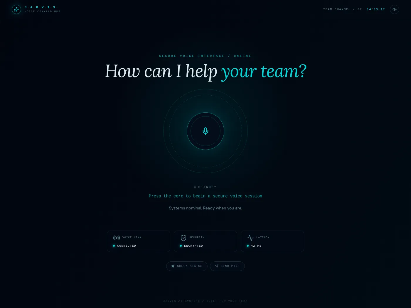 JARVIS AI Voice Hub