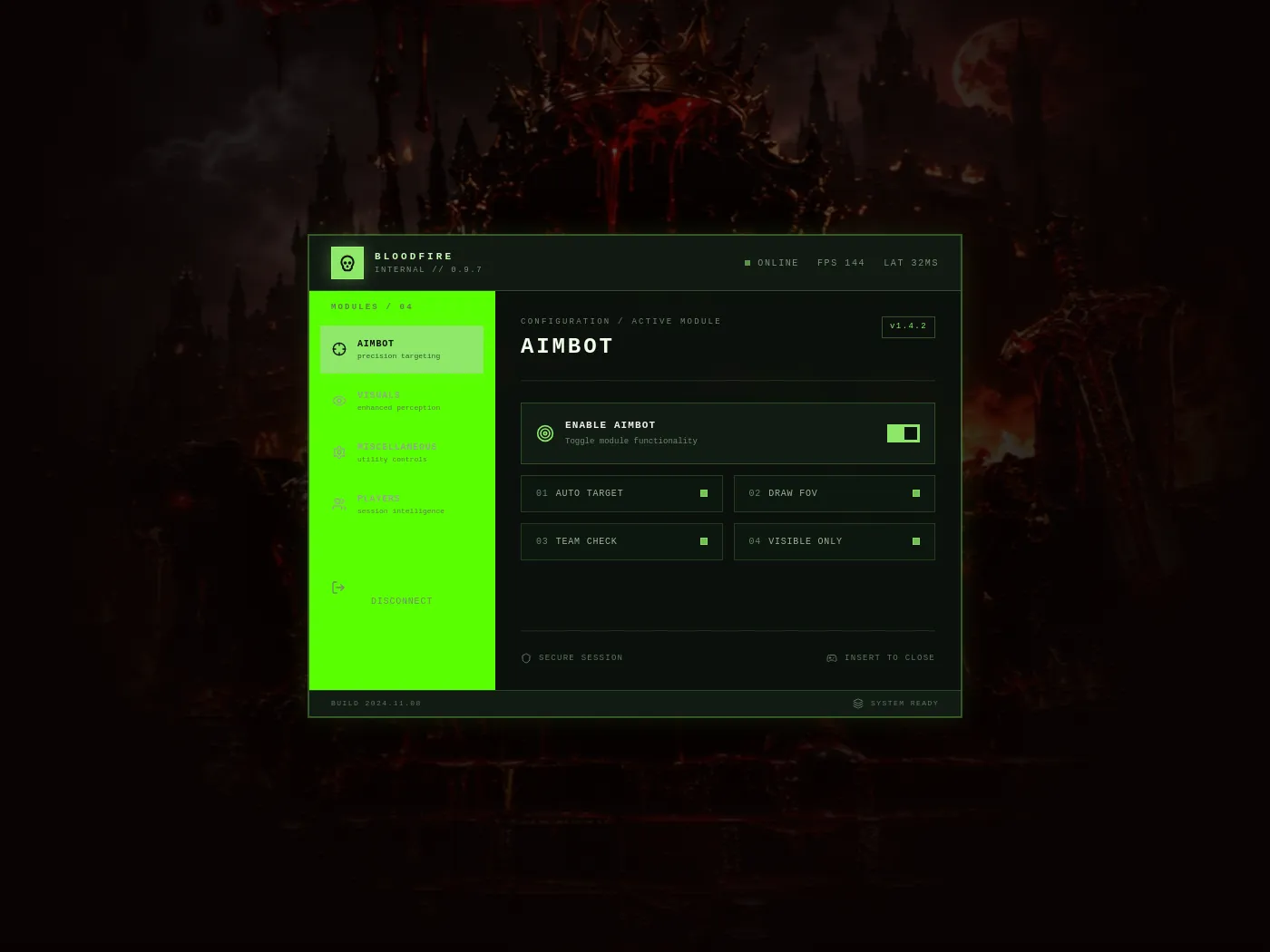 Minimal ImGui Menu