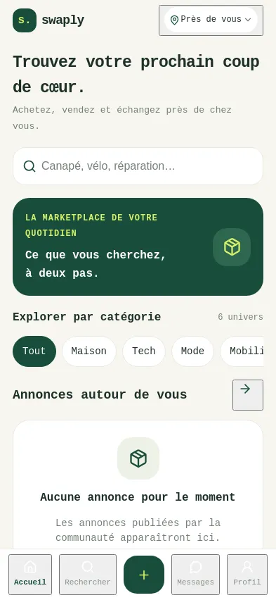 Swaply Mobile Marketplace