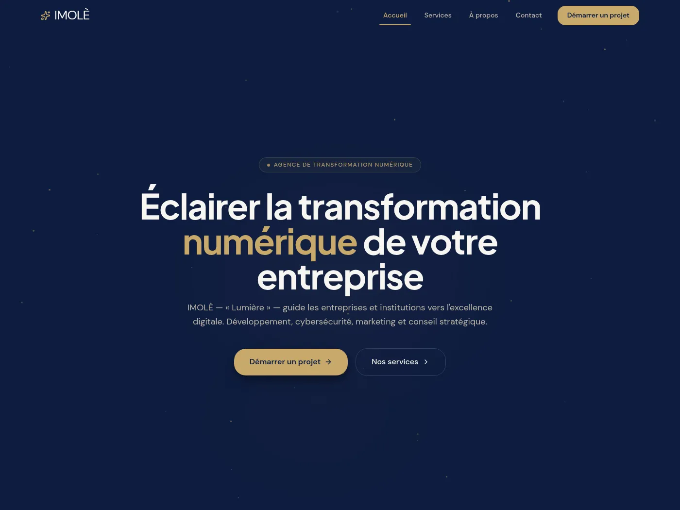 IMOLÈ Digital Agency Site
