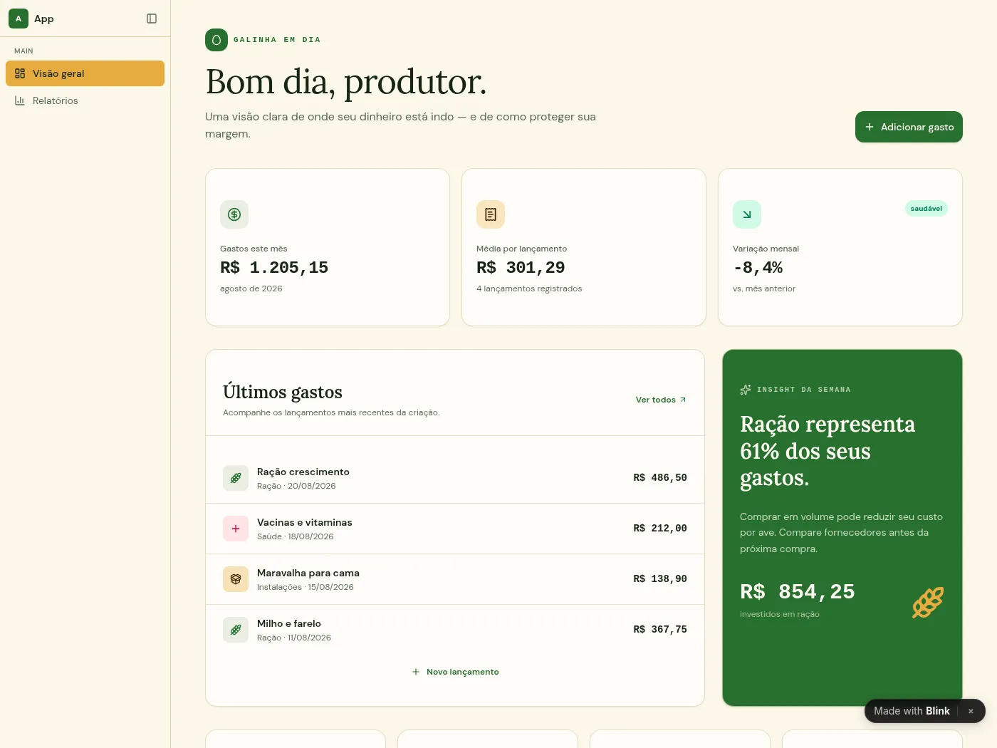 Poultry Expense Tracker