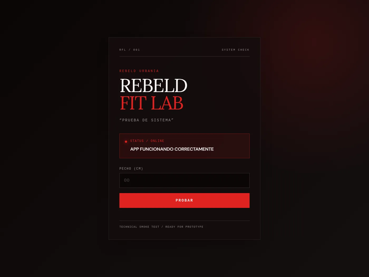 REBELD FIT LAB Smoke Test