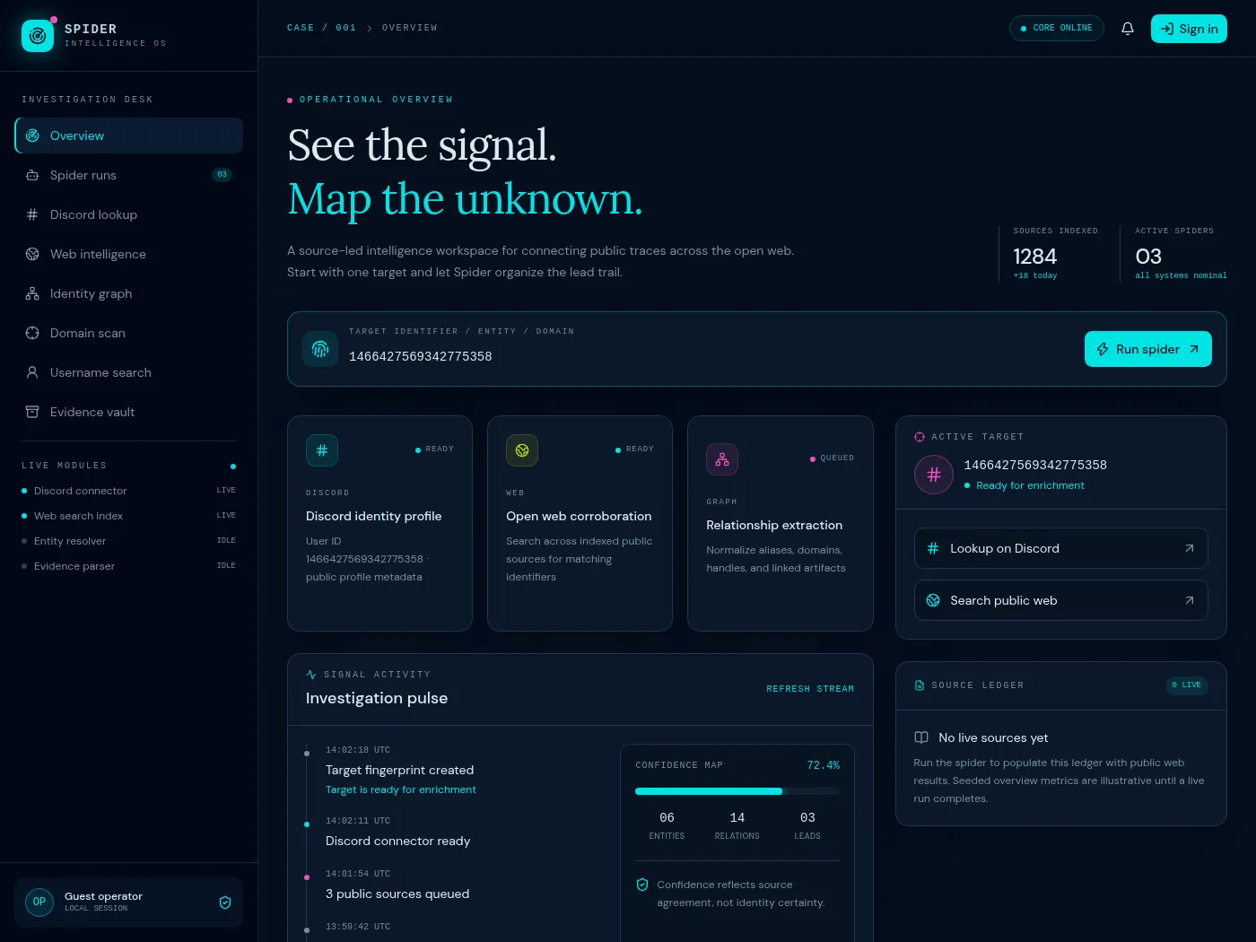 OSINT Spider Platform