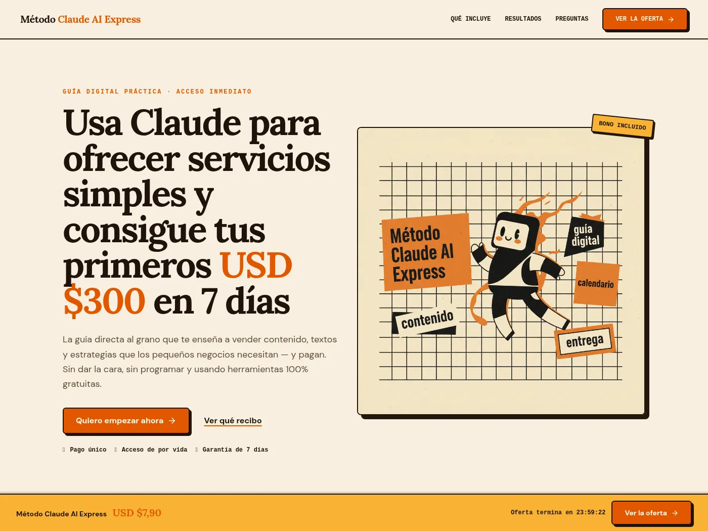 Método Claude AI Express Landing