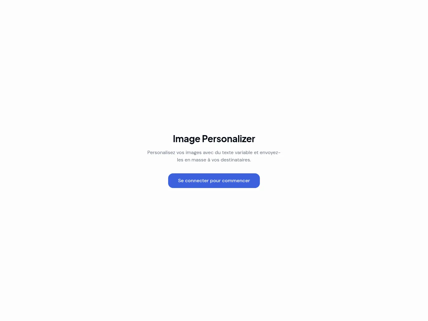 Image Personalizer Site