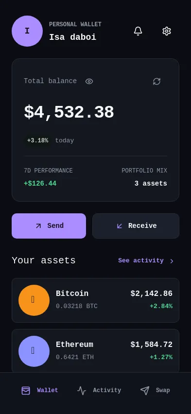Phantom Crypto Wallet Sim