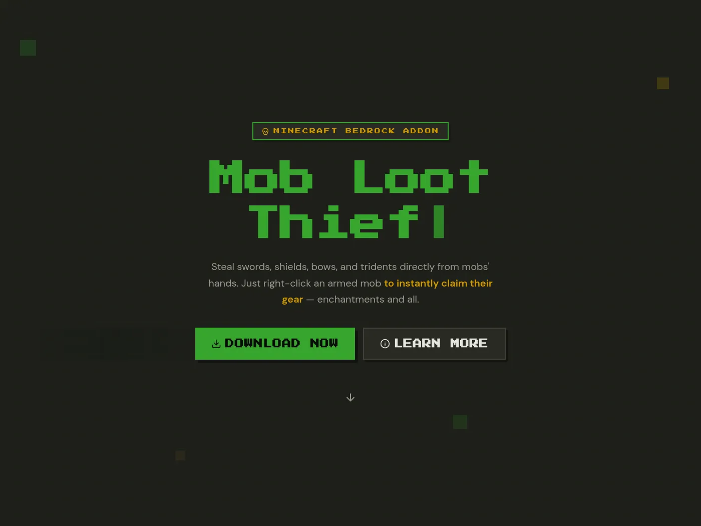Mob Loot Thief Addon