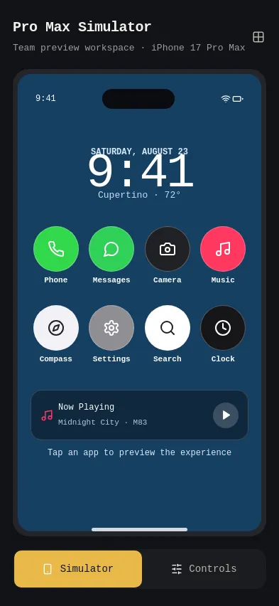 Pro Max Simulator