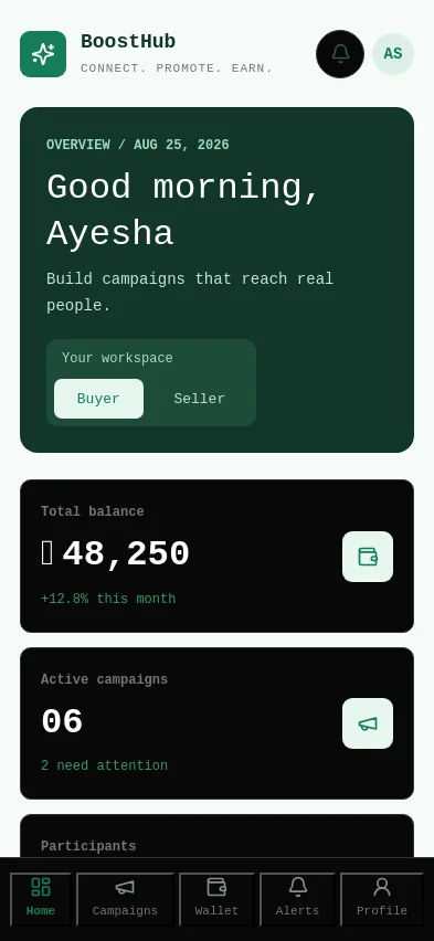 BoostHub Marketplace App