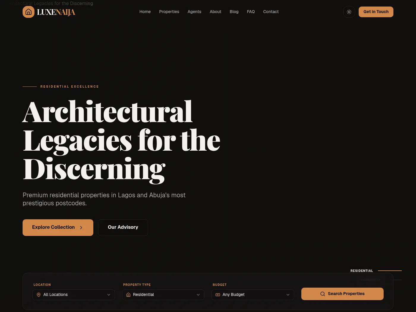 LuxeNaija Realty Site