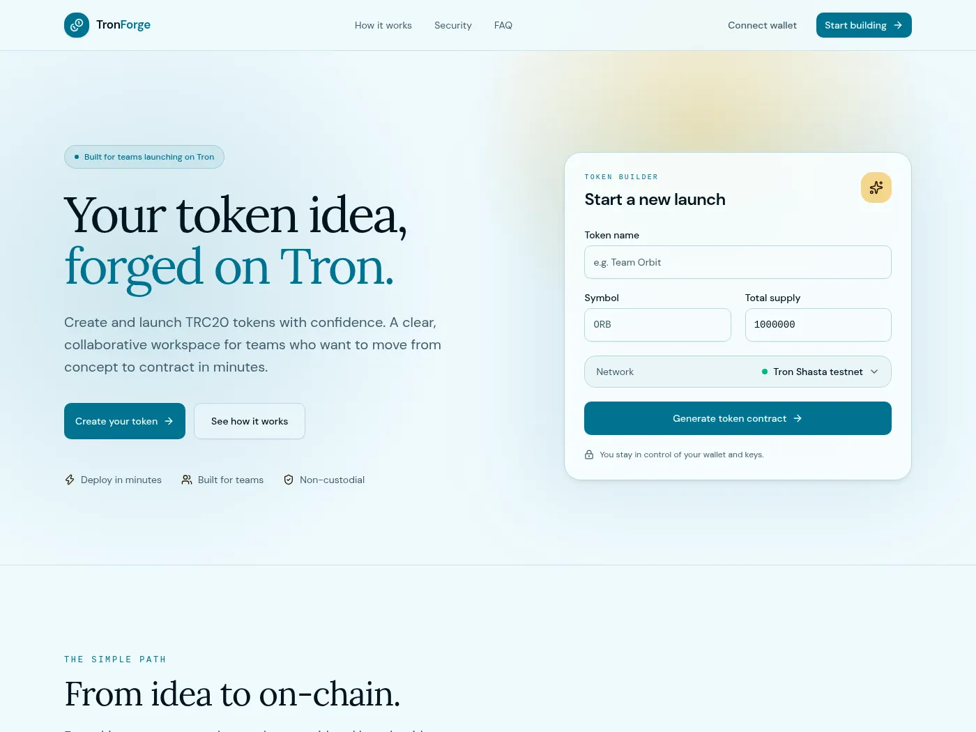 Tron Token Creator