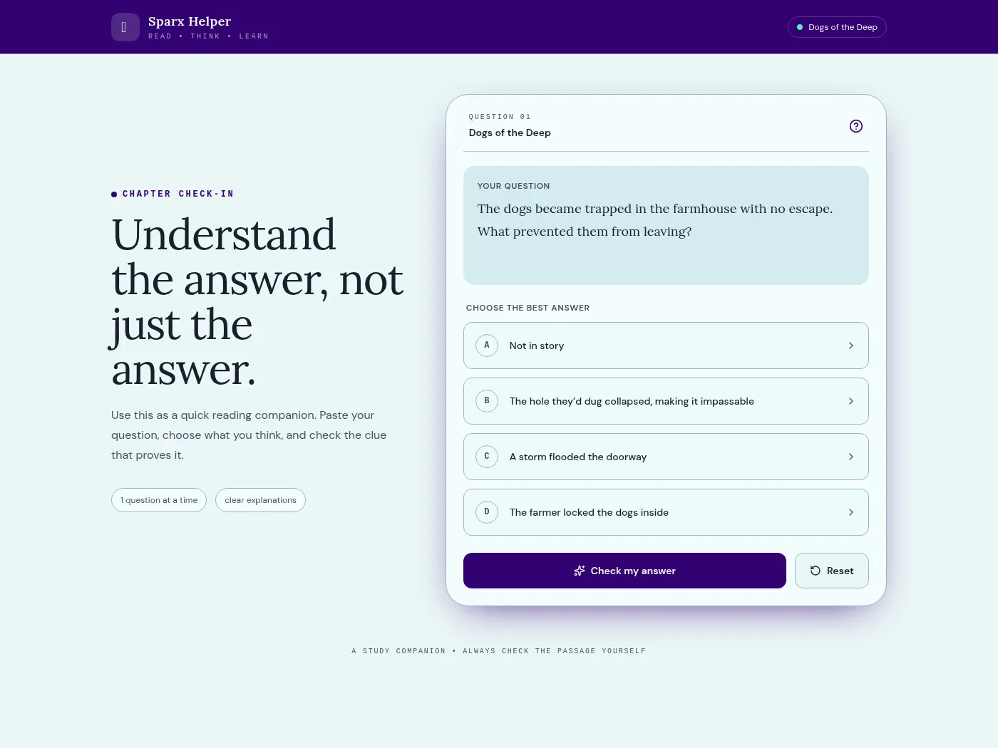 Sparx Answer Assistant