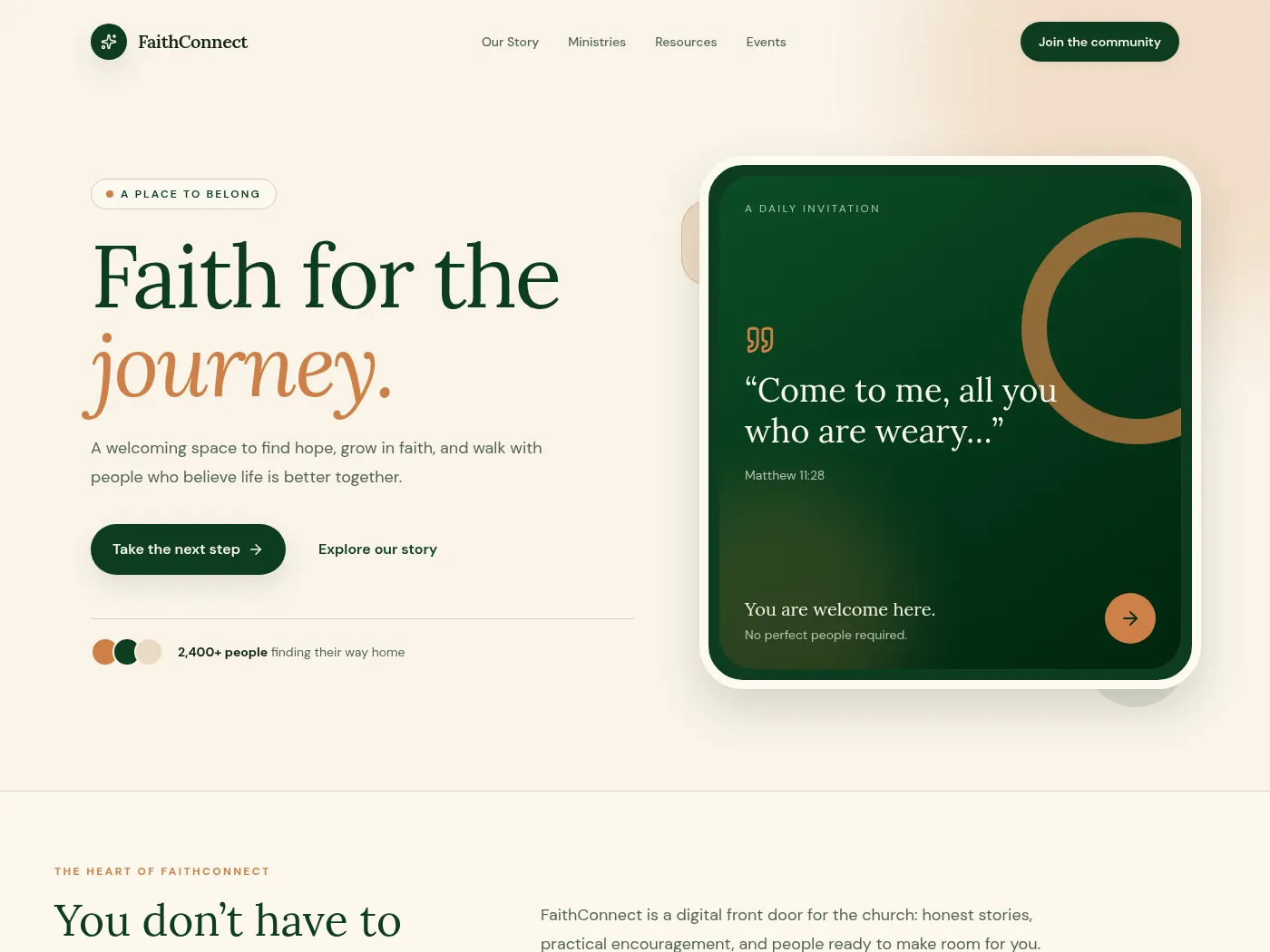 FaithConnect Website