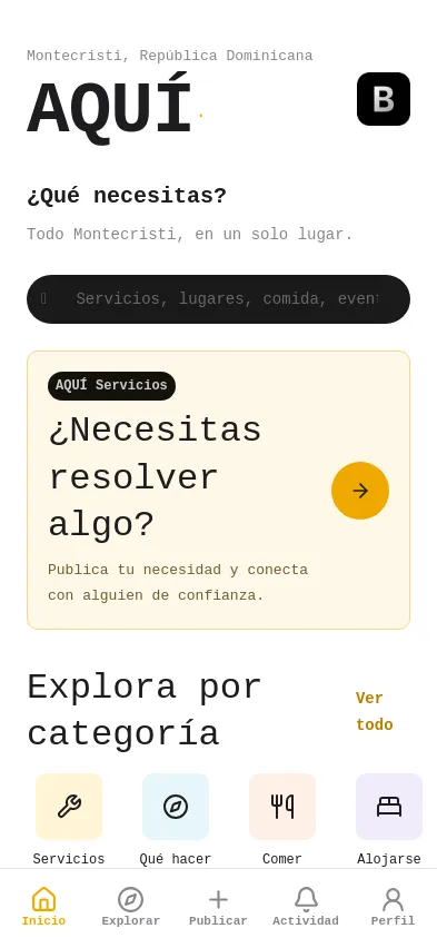 AQUÍ — Montecristi Super App