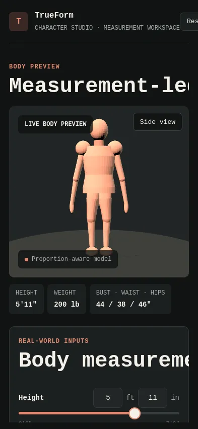 TrueForm Character Maker