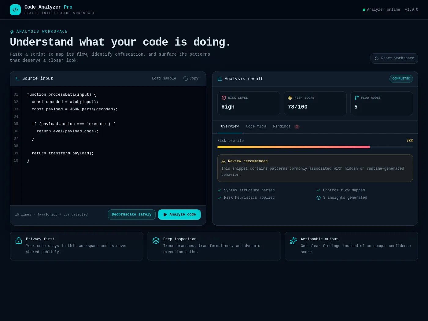 Code Analyzer Pro
