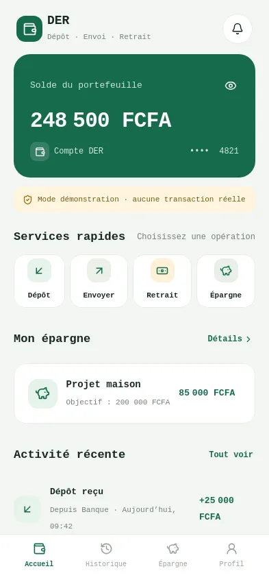 DER Mobile Wallet