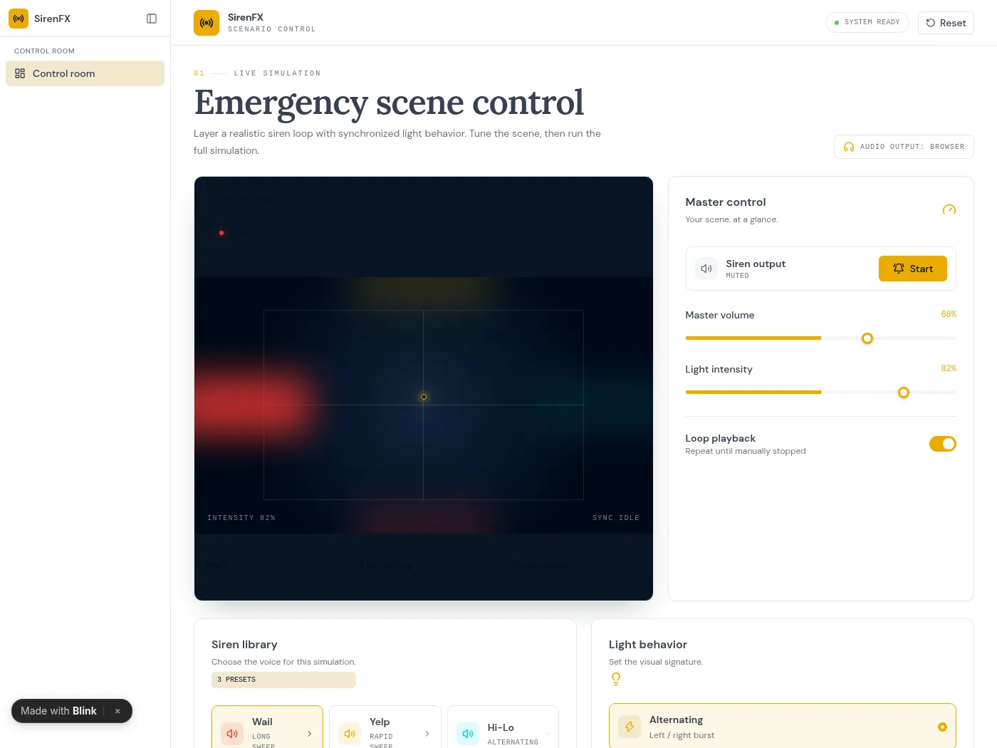 SirenFX Dashboard