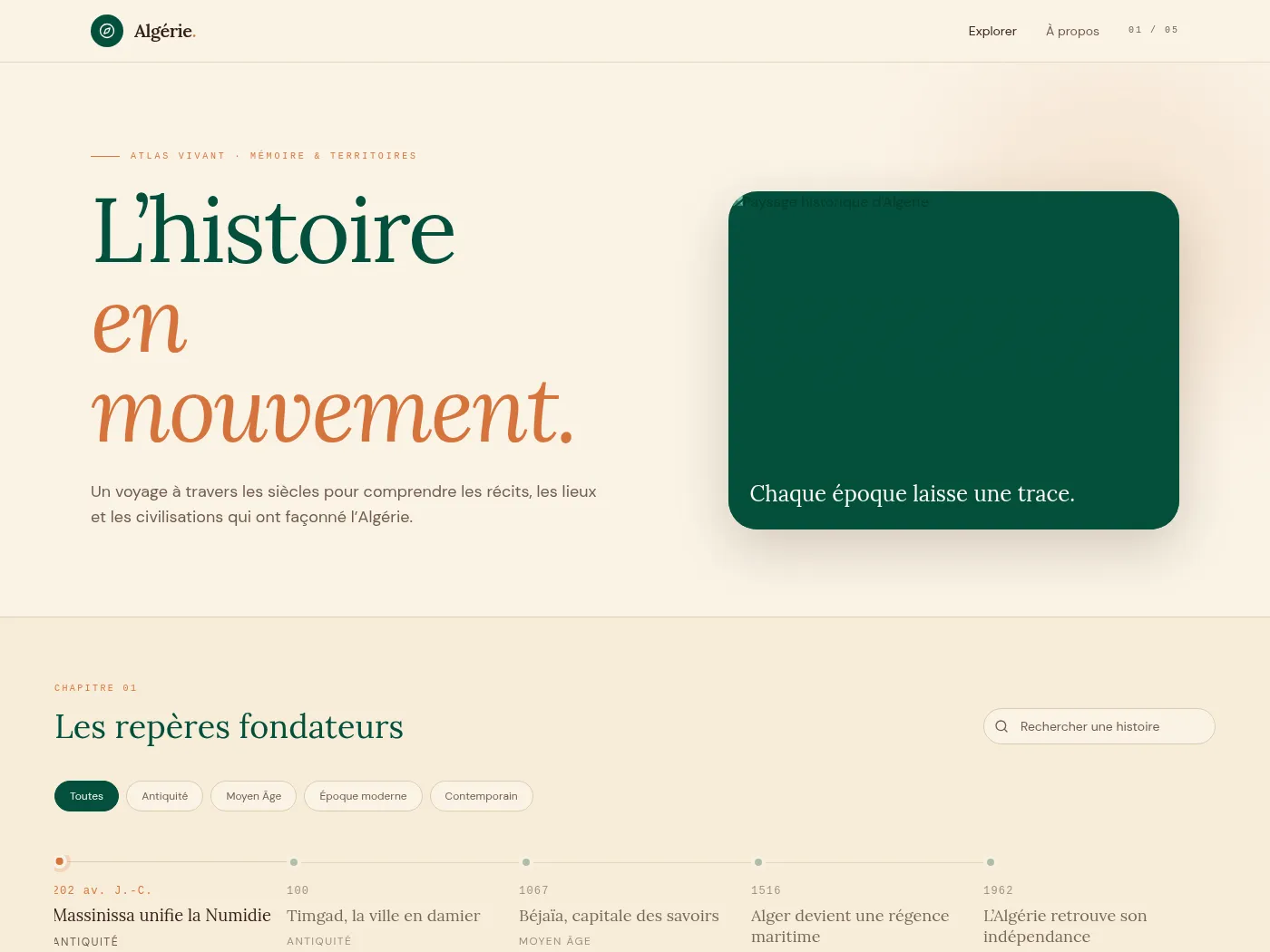 Algérie Story Explorer