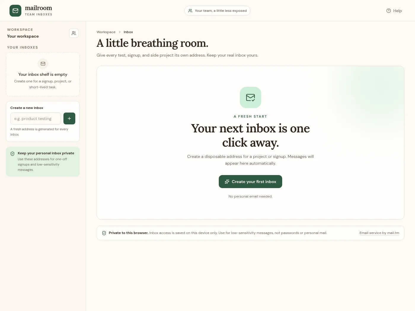 Team Temp Email Hub