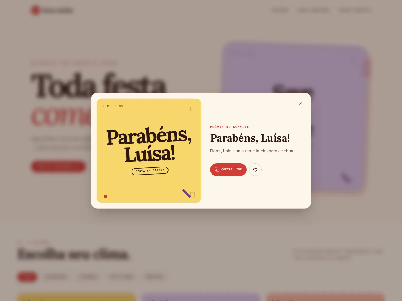 Festive Invite Stickers