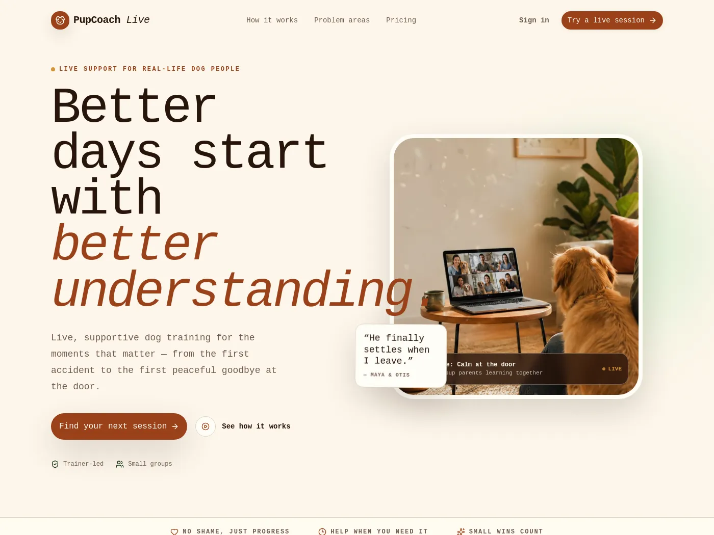 PupCoach Live