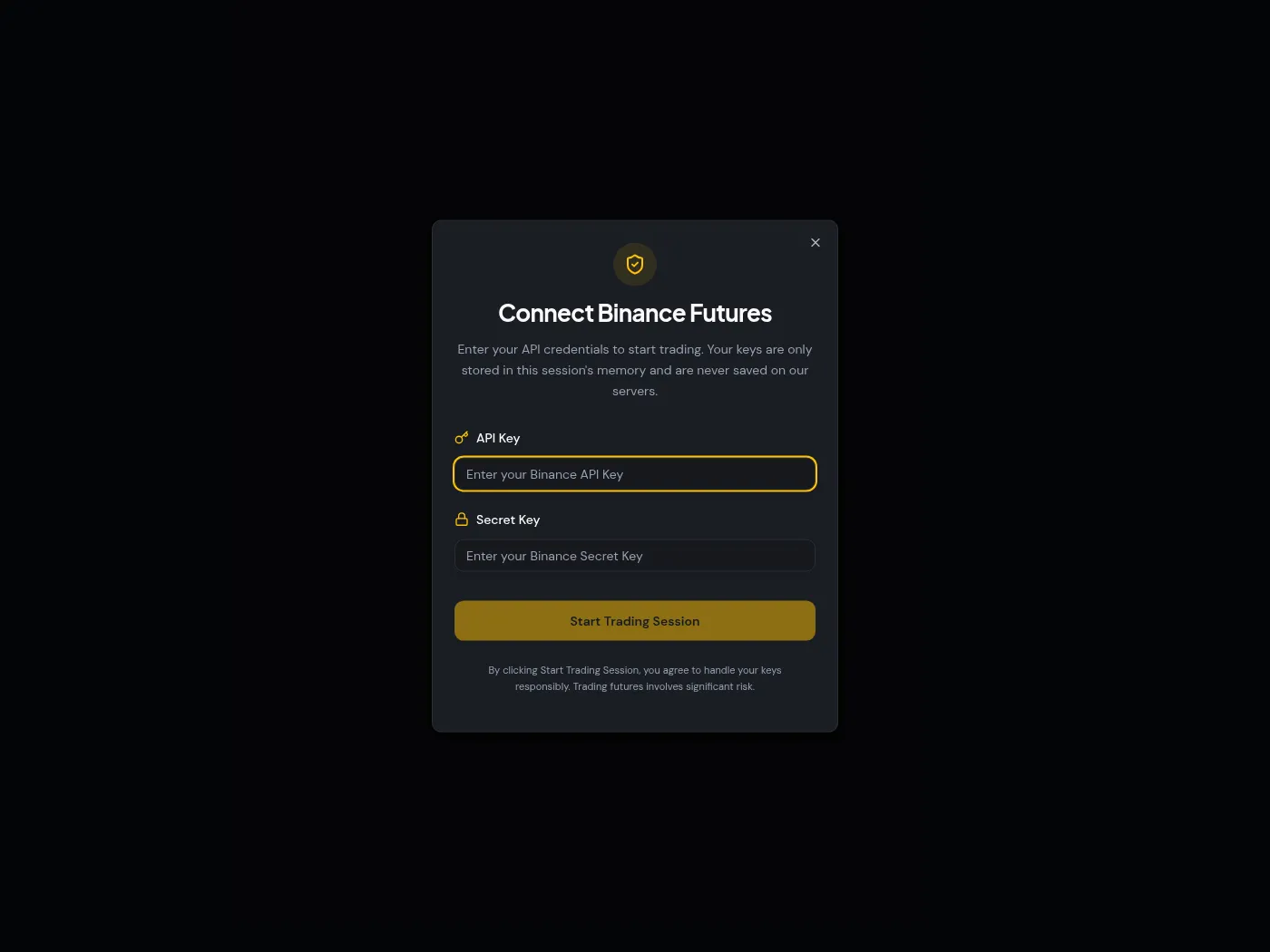 Binance Futures Agent UI